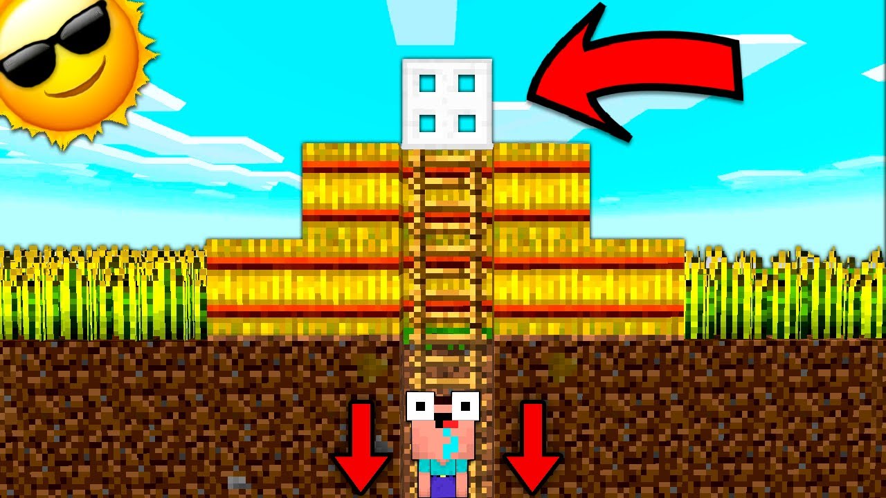 HOW TO BUILD AN UNDERGROUND BASE for NOOB in MINECRAFT? - YouTube