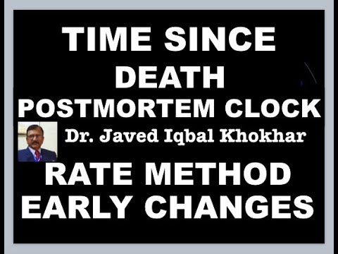 2 TIME SINCE DEATH RATE METHOD-EARLY CHANGES-ALGOR MORTIS-LIVOR MORTIS ...