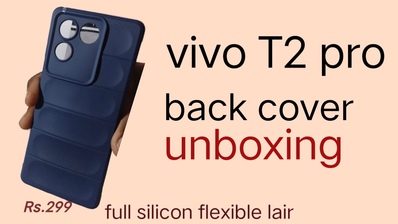 Vivo T2 pro back cover , blue colour with silicon bashed | Prajapati ...