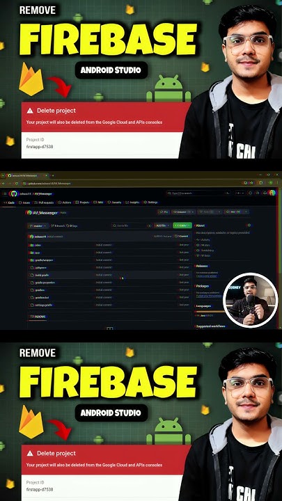 HOW TO REMOVE FIREBASE IN ANDROID STUDIO#shorts #firebase #database - YouTube