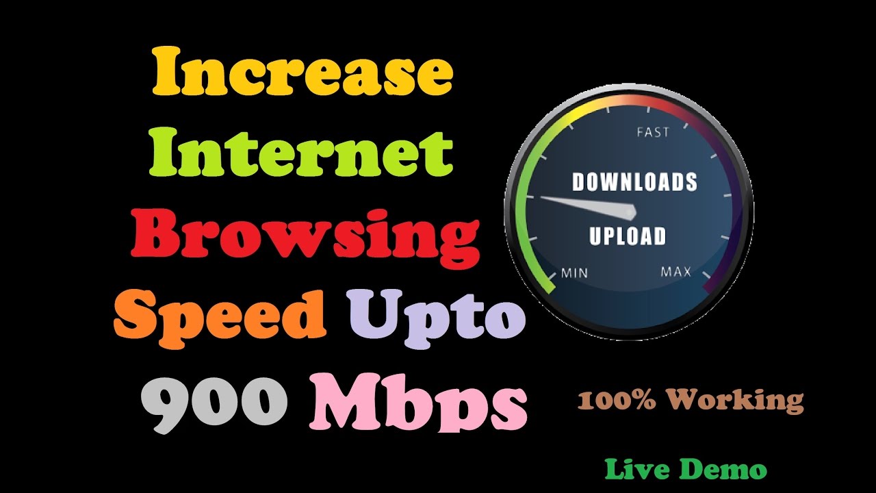 How To Increase Your Internet Speed Up To 900 Mbps Video - YouTube
