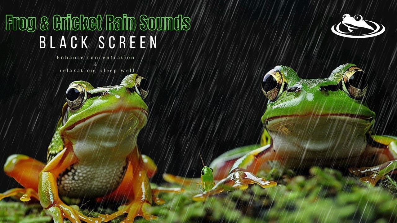 Natural sounds - Rain sound🌨 - Cricket sound - Frog sound🐸 ...