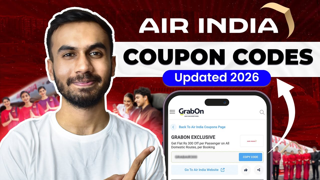 Air India Coupon Codes Today 2026 & Discount Codes | Air India Promo ...