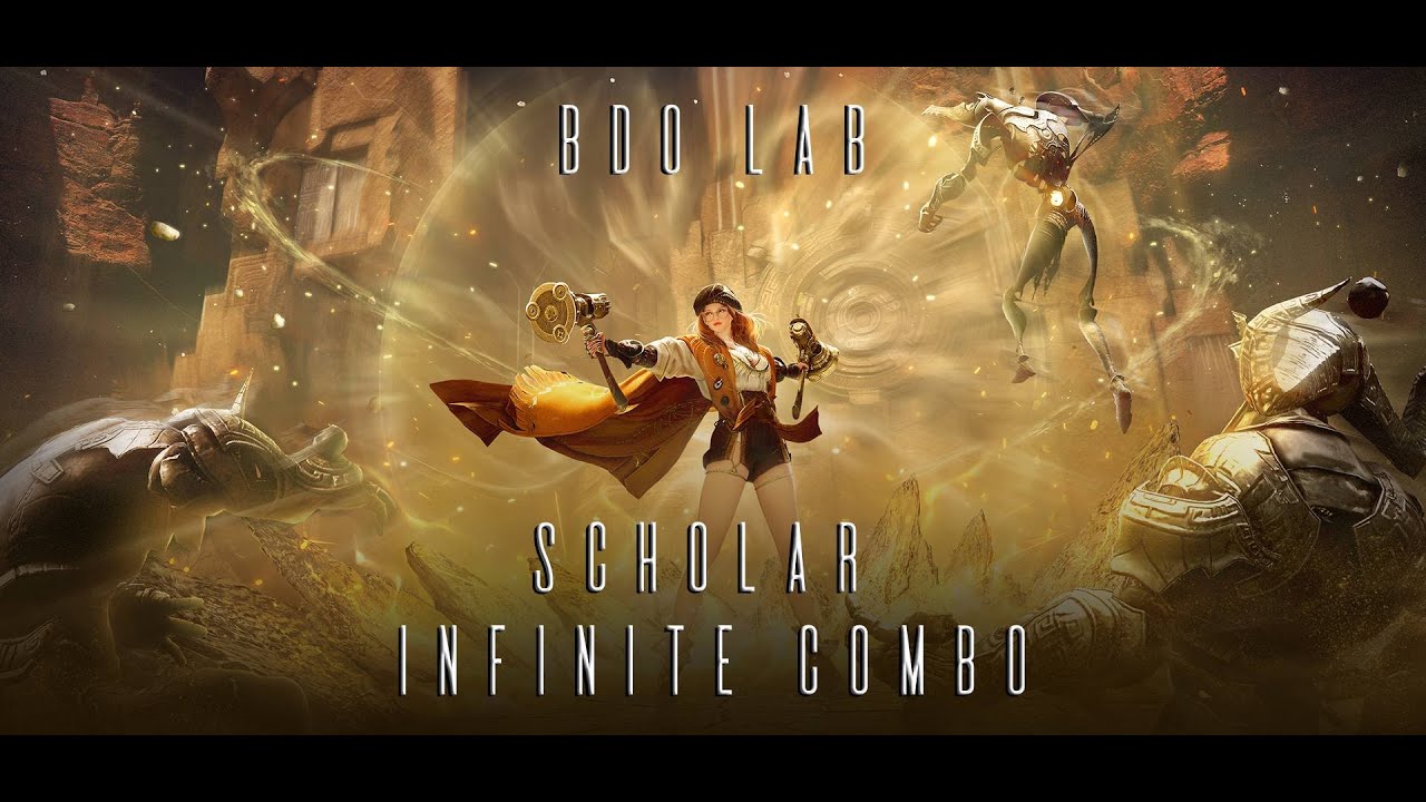 BDO LAB: SCHOLAR Infinite PvE Combo - YouTube