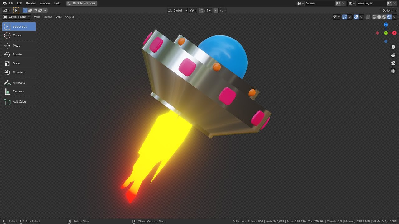 Blender Tutorial - Low polygon rocket exhaust - YouTube