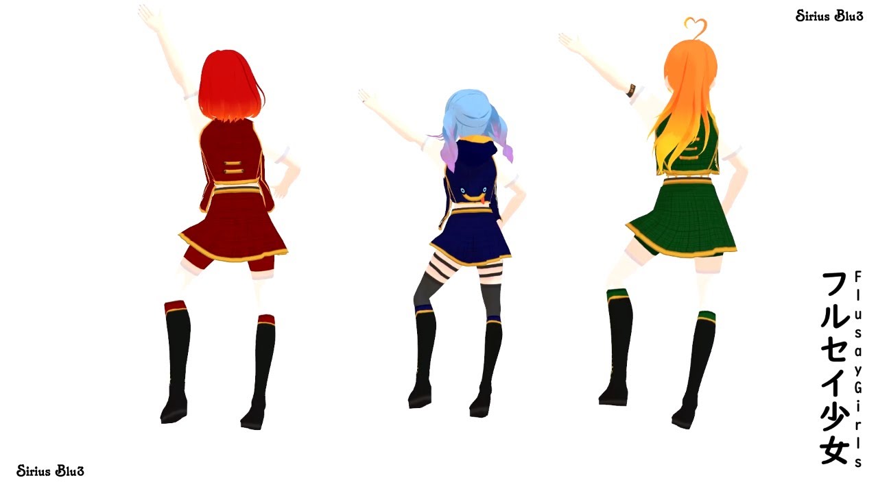 MMD motion capture 【フルセイ少女】 Flusay Girls - Taste Of Summer // Raw Mocap ...
