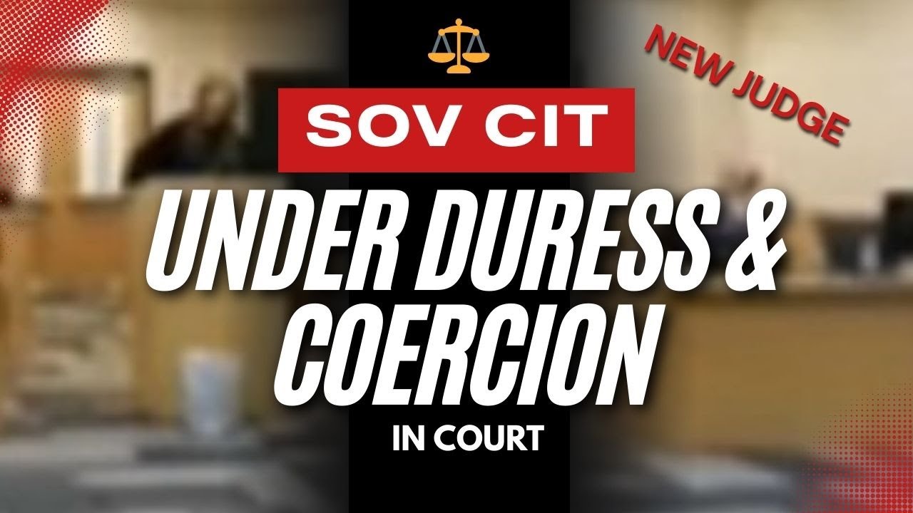 “I’m Here Under Duress & Coercion” | Sov Cit Rants in Court - YouTube