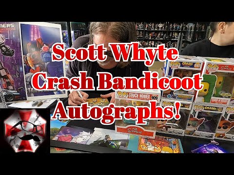 Crash Bandicoot Actor Scott Whyte Autographs! - YouTube