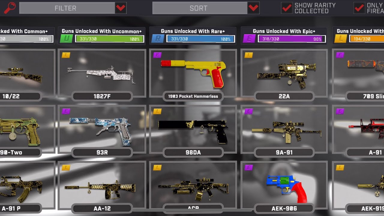 iGun Pro 2 - Showing my entire inventory - YouTube