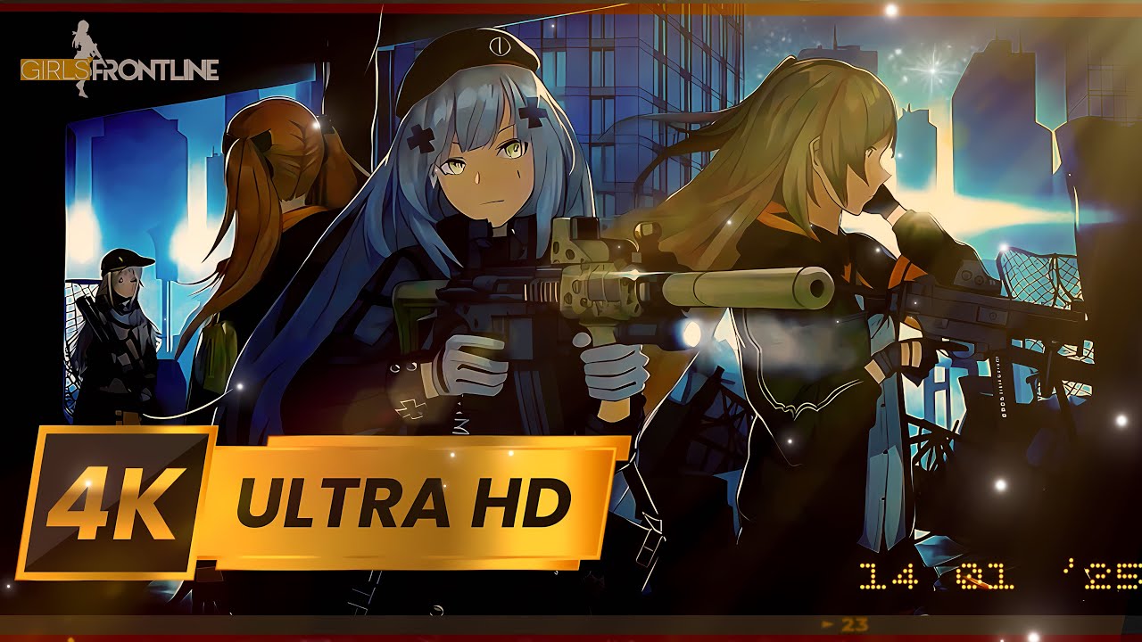 Girls’ Frontline - 4K 60 FPS Clean Animation | HK416 Art Filter Edits ...