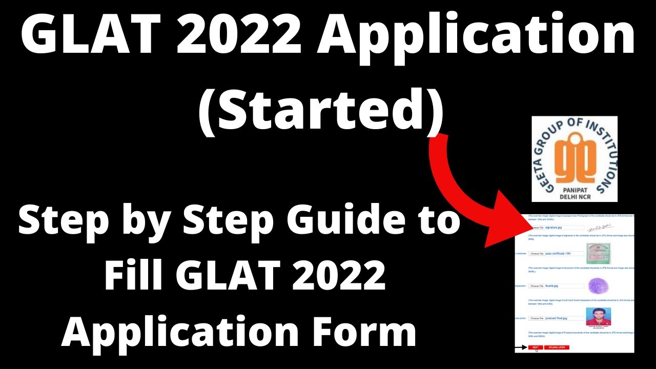 GLAT 2022 Application (Started) - How to Fill Officially GLAT 2022 ...
