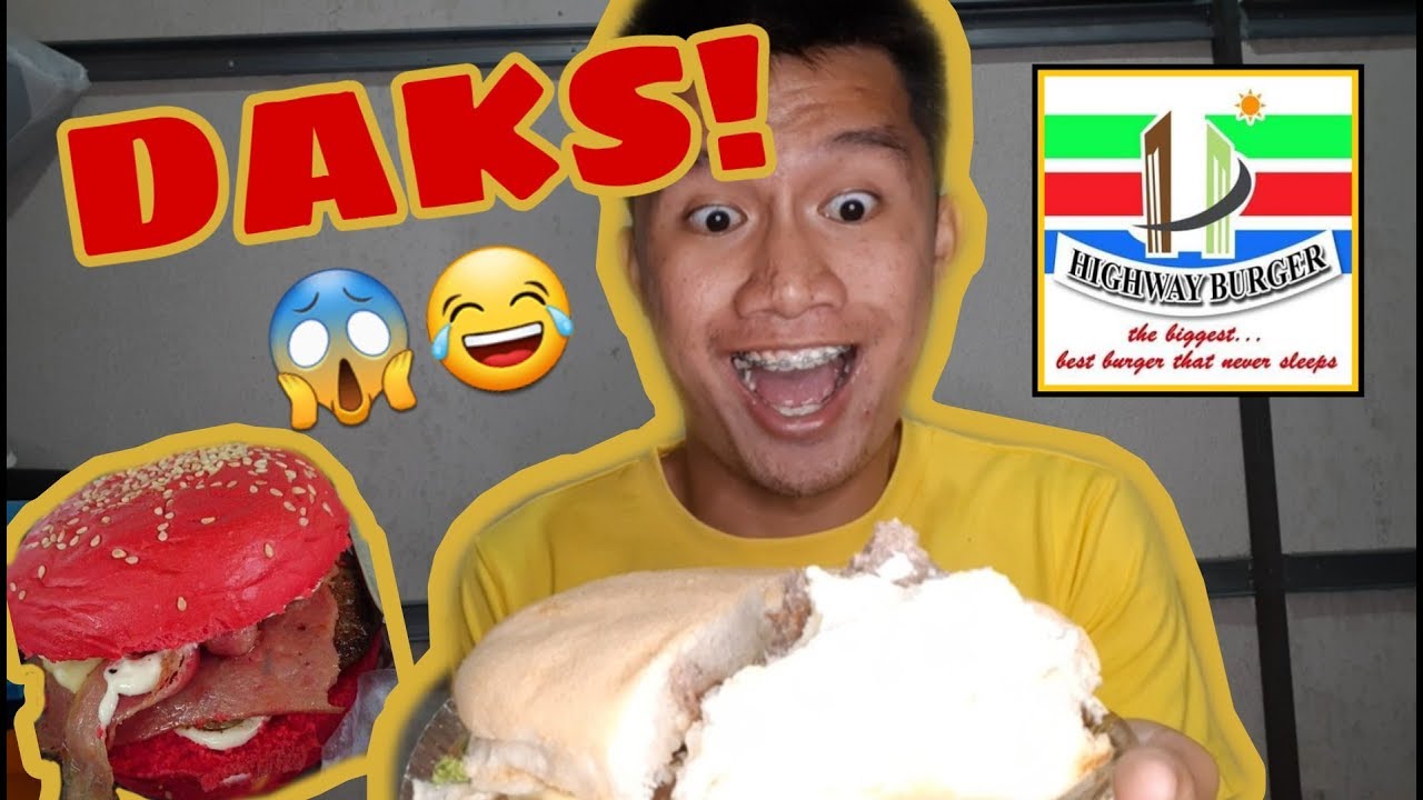 HIGHWAY BURGER | Trying the BIG ONE Burger - YouTube