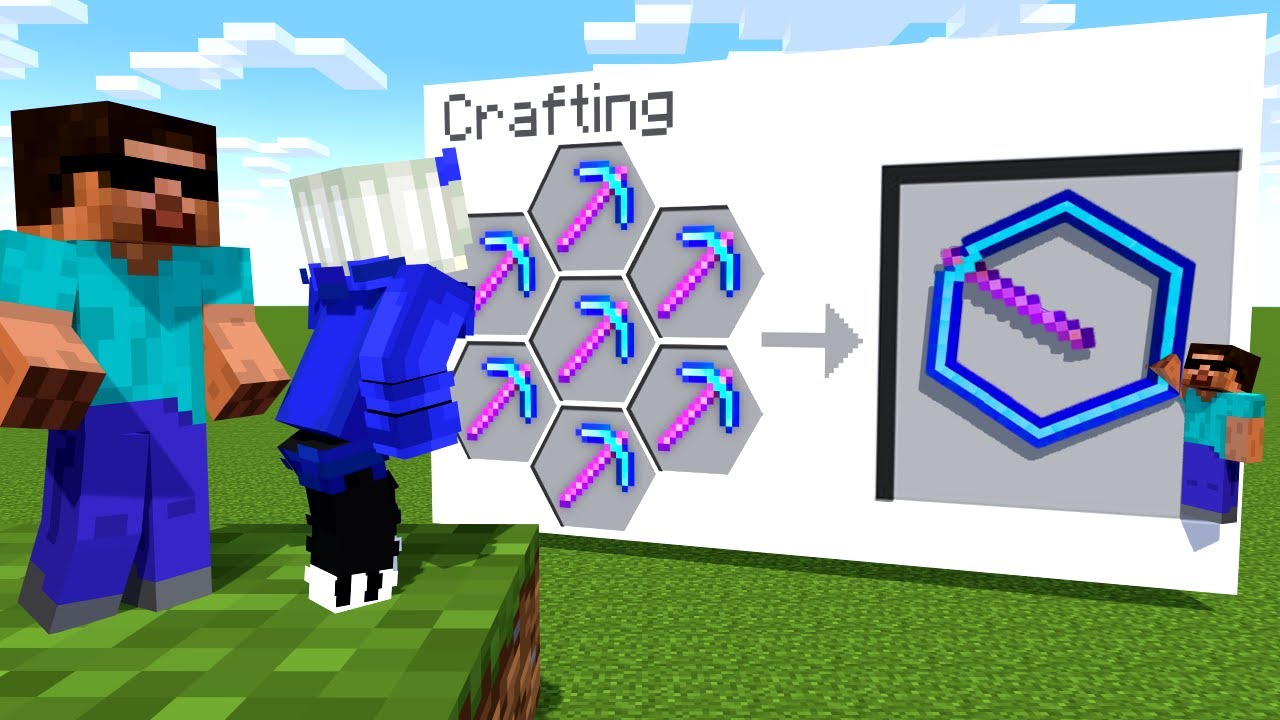 Minecraft but Crafts Change Shapes... - YouTube