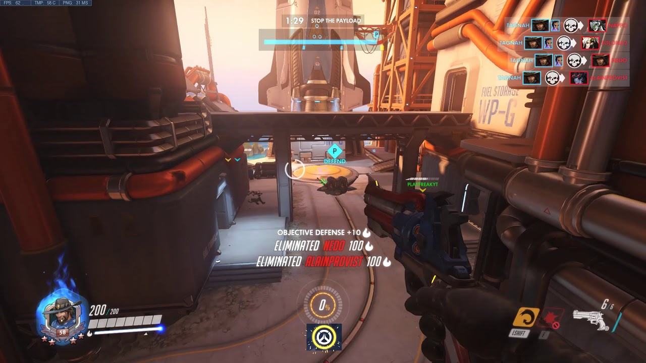 Overwatch | Mcree 4K Deadeye - YouTube