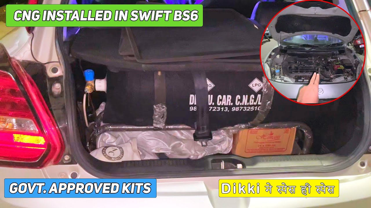 CNG Kit Installed In Swift Bs6 | Deepu Cng | Govt. Approved Cng Kits ...