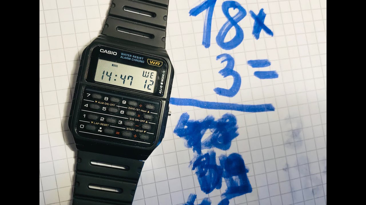 How to use the CASIO CALCULATOR Watch (Back To the Future). Let's learn ...