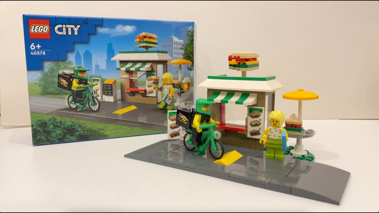 LEGO City 40578 Sandwich Shop REVIEW - YouTube