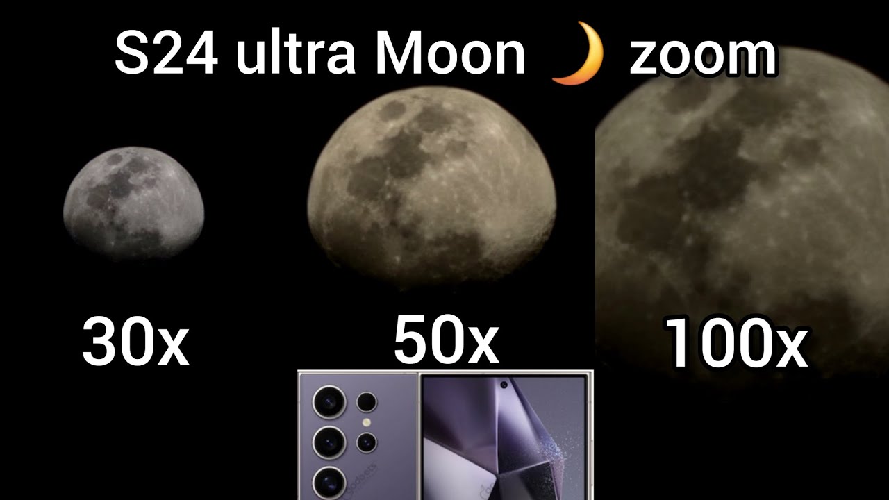 Samsung s24 ultra moon zoom - YouTube