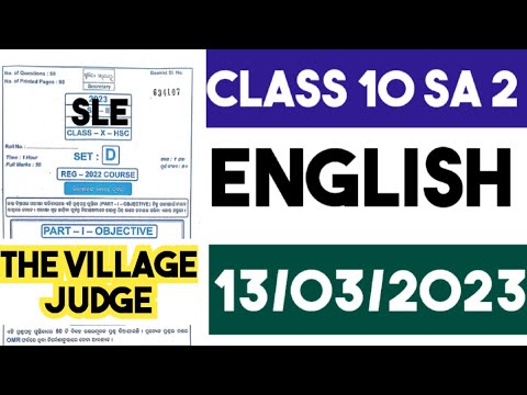 10th class sa 2 english questions answer // class 10 sa 2 questions ...