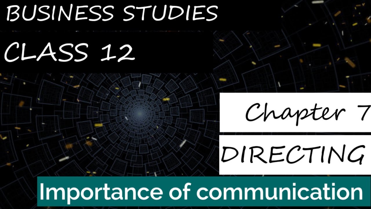 B.ST. CLASS 12: Directing Part 8, Importance of communication - YouTube