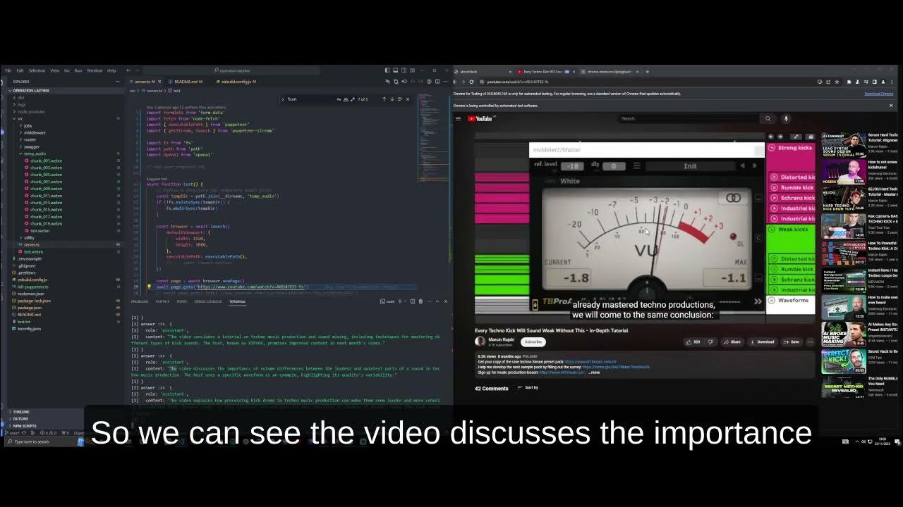 Here's How To Watch Any YouTube Stream with JavaScript - Puppeteer, OpenAI Whisper and GPT API ...