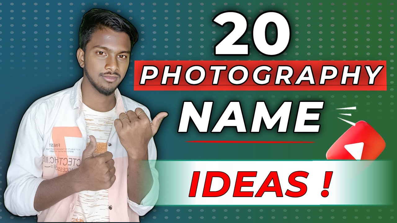 Top 20 Photography Names Ideas For YouTube Channel || 20 Great ...