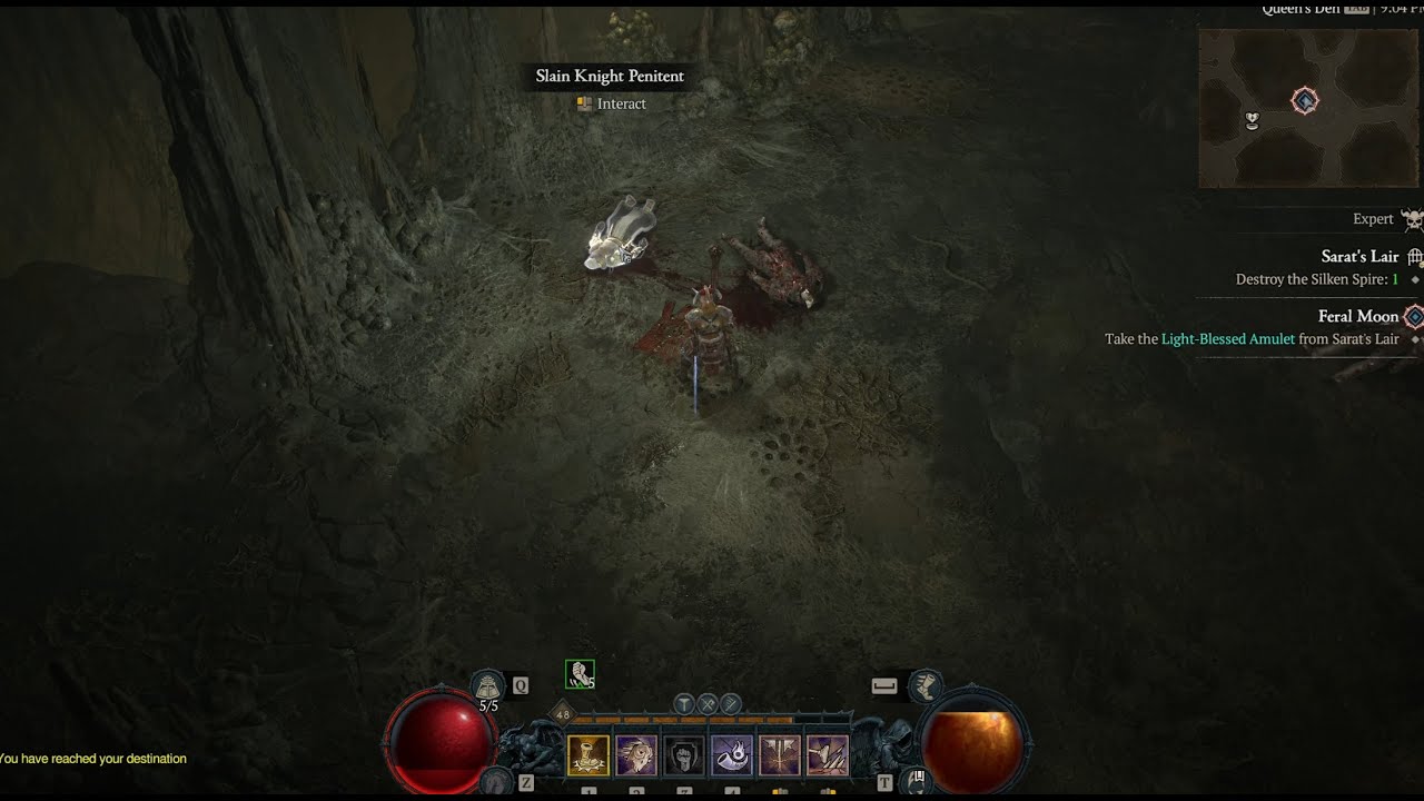 Diablo 4 Feral Moon Quest Gameplay Walkthrough Barbarian Expert - YouTube