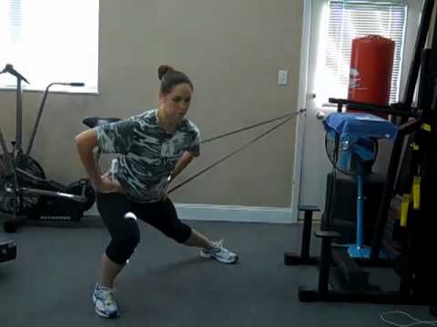 Resistance Band Side Lunge www.aycfit.com - YouTube