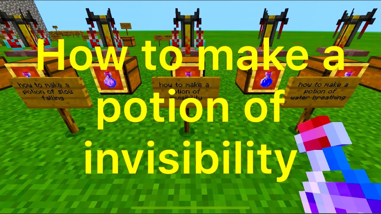 How to make a potion of invincibility in minecraft - YouTube