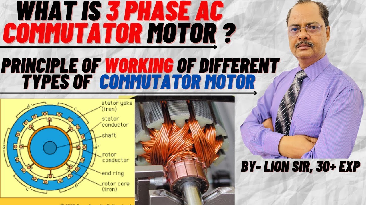 3 Phase AC Commutator motor in Hindi I How Speed Control of Commutator ...