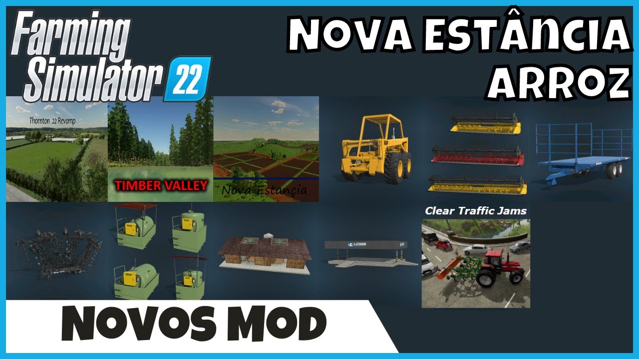 FS22 Mods | Atualização do Nova Estância com ARROZ e Mais Mapas e Mods ...