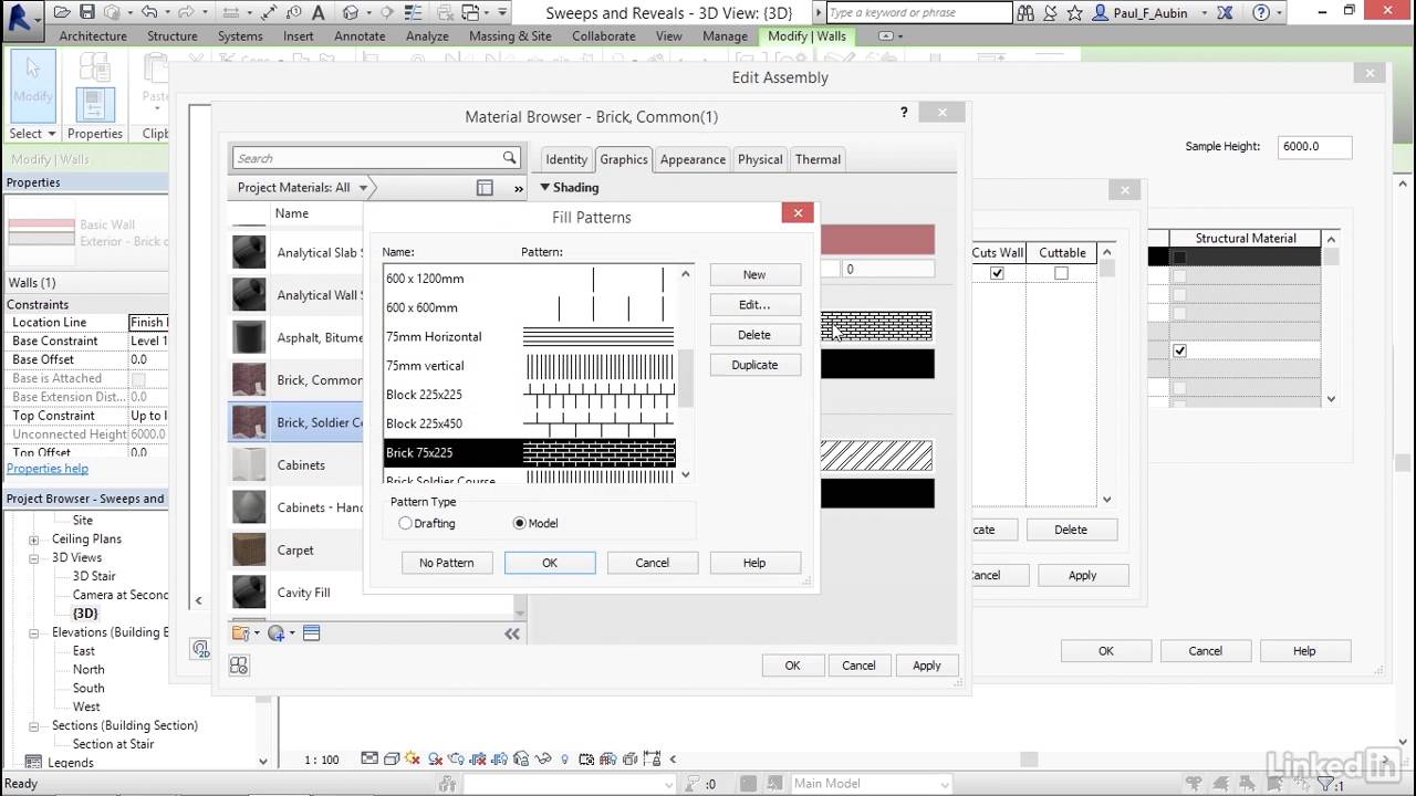 34) Creating wall sweeps and reveals (REVIT 2017) - YouTube