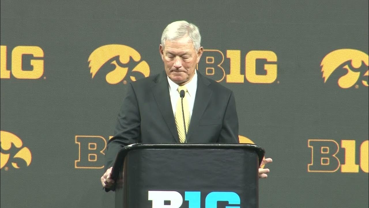 Iowa's Kirk Ferentz Big Ten Football Media Day 2023 Part 1 - YouTube