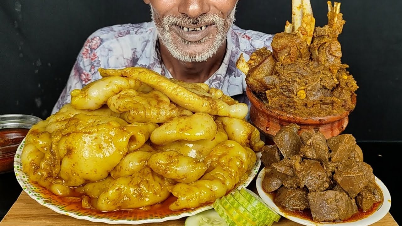 ASMR Eating Most Oily Mutton Fat Curry, Hundi Mutton Curry, Mutton ...