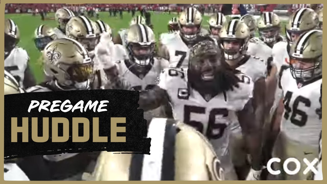 Saints at Bucs Pregame Huddle | 2021 NFL Week 15 - YouTube