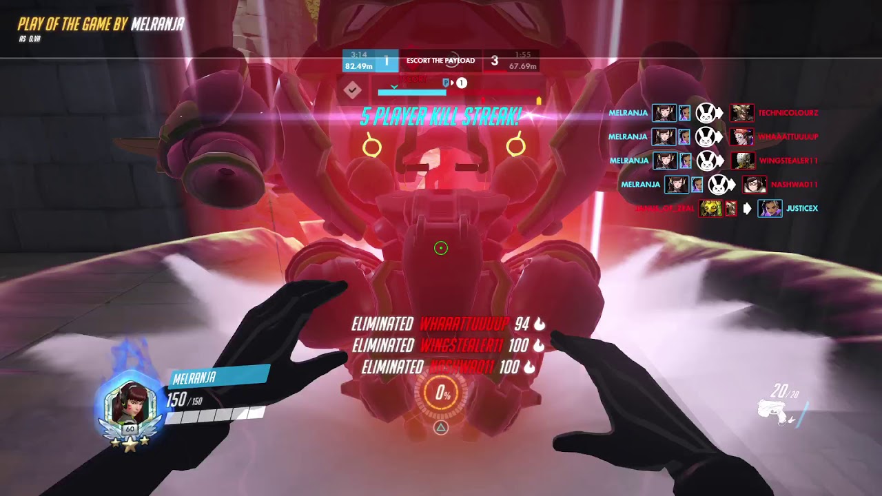 Had to show the enemy Dva how a nerf works* - YouTube
