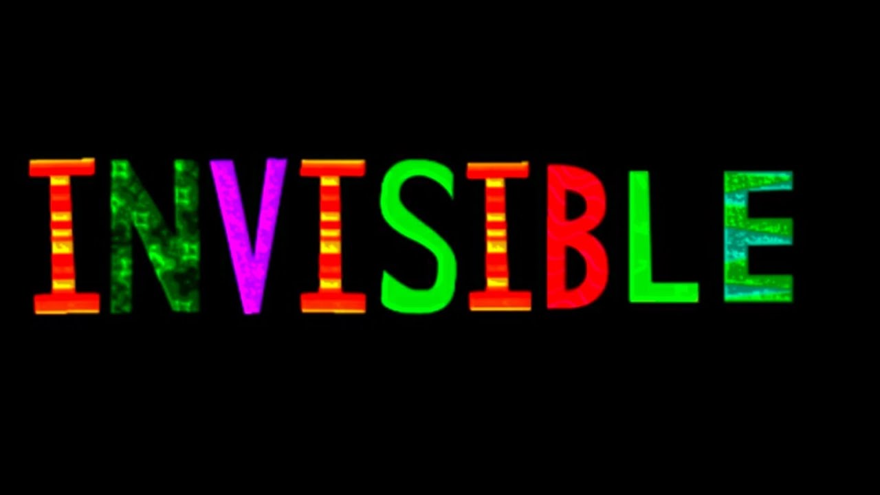 Endless Alphabet Word "INVISIBLE" RGB EFFECT, BEVEL EFFECT, INVERSION ...