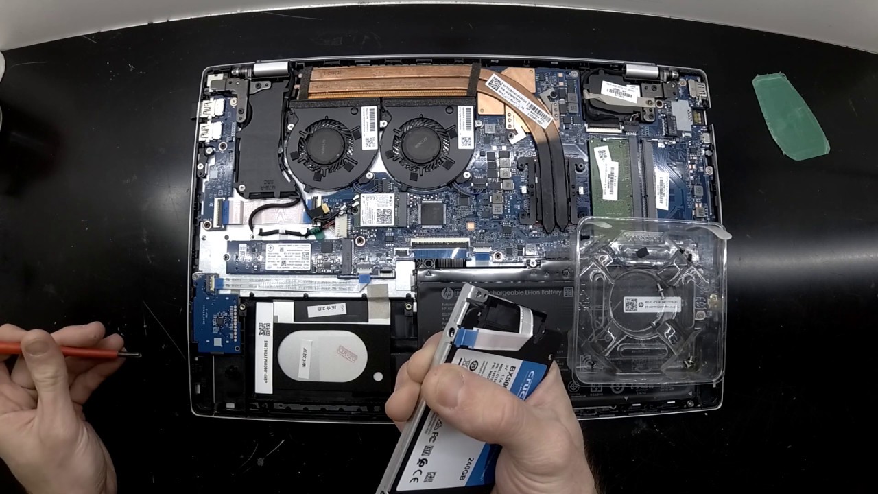 HP Pavilion 15 2018 Tear down and hard drive swap - YouTube