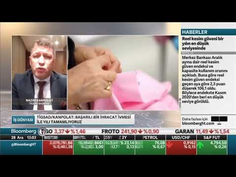 TİGSAD Yönetim Kurulu Başkanı Nazım Kanpolat BloombergHT kanalına konuk oldu.