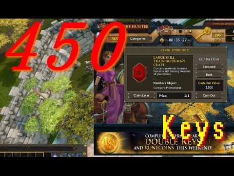 Runescape 3 - Loot from 450 treasure hunter keys (time to train) - YouTube