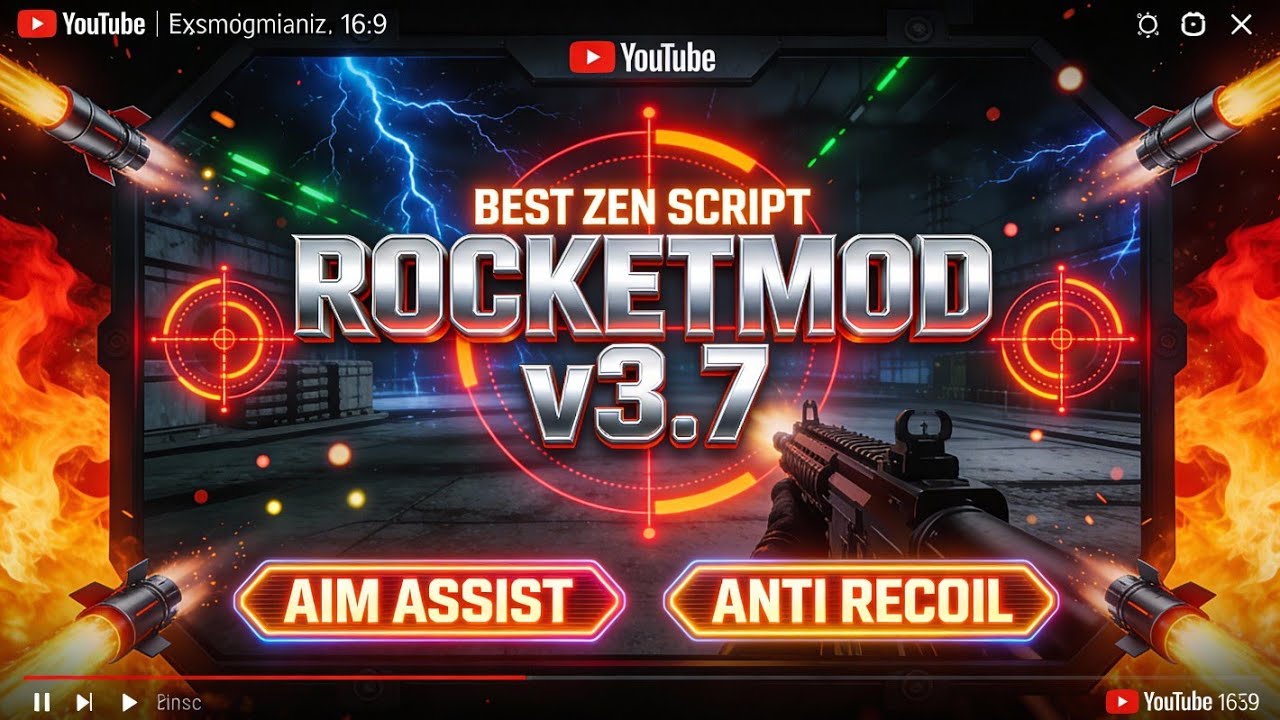 🔥🔥 BEST CRONUS ZEN SCRIPT 🚀🚀 RocketMod v3.7 (AIM ASSIST, ANTI RECOIL ...