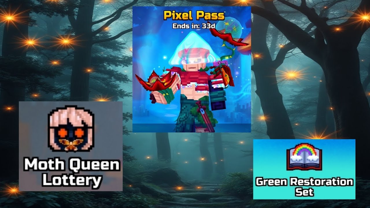 New Fungi Mystery Pixel Pass, Moth Queen Lottery, and Green Restoration ...