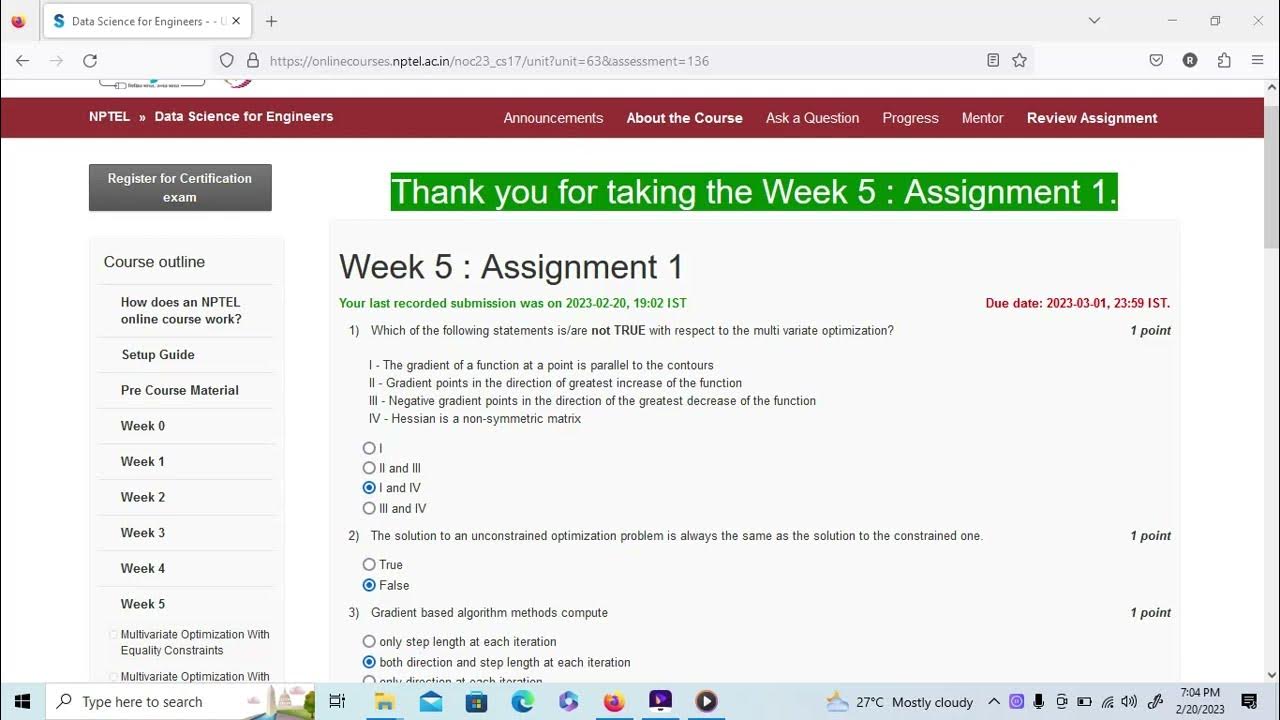 Data Science For Engineers NPTEL SWAYAM Course Week 5 Assignment Answers - YouTube