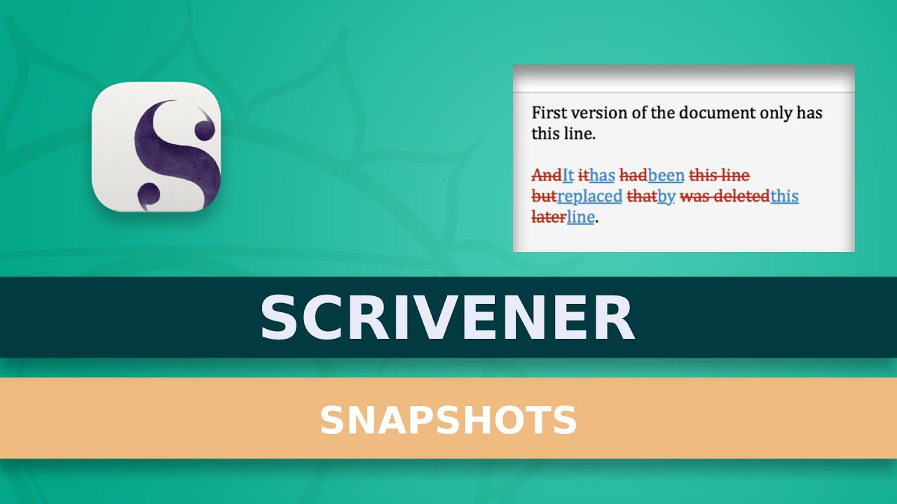 How To Save And Compare Document Versions With Snapshots In Scrivener how-to-save-and-compare-document-versions-with-snapshots-in-scrivener