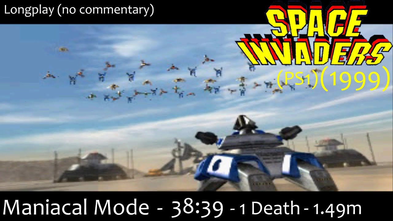 Longplay (no commentary): Space Invaders (1999) (PS1): Maniacal Mode in 38:39 - YouTube