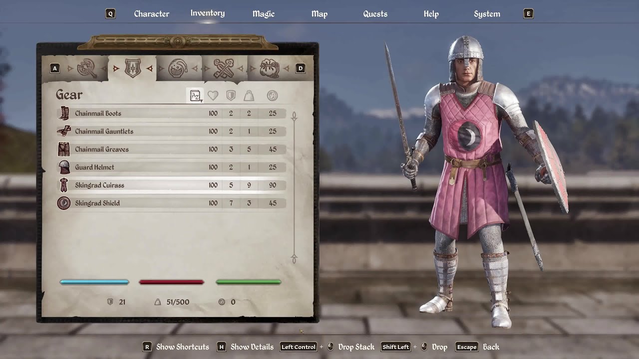 SKINGRAD TOWNGUARD ARMOR - TES IV OBLIVION Remastered - YouTube