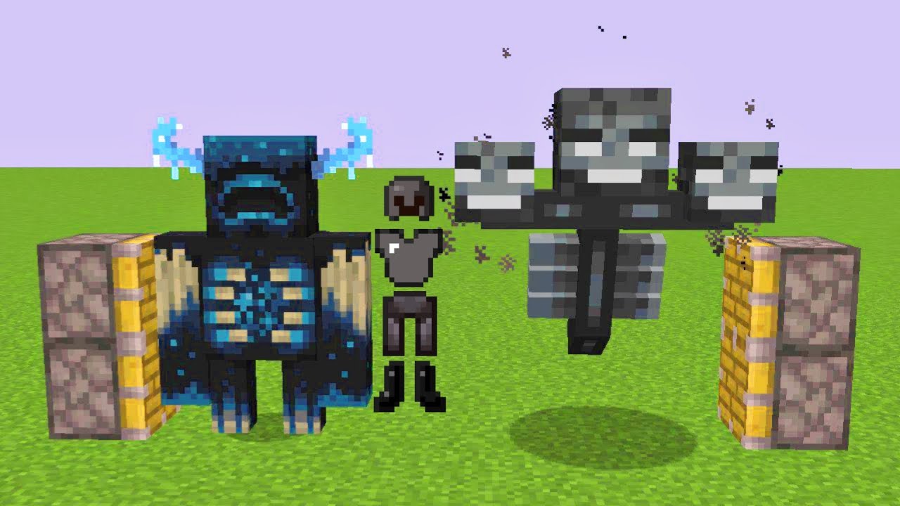 Warden + all netherite armor + Wither=??? - YouTube