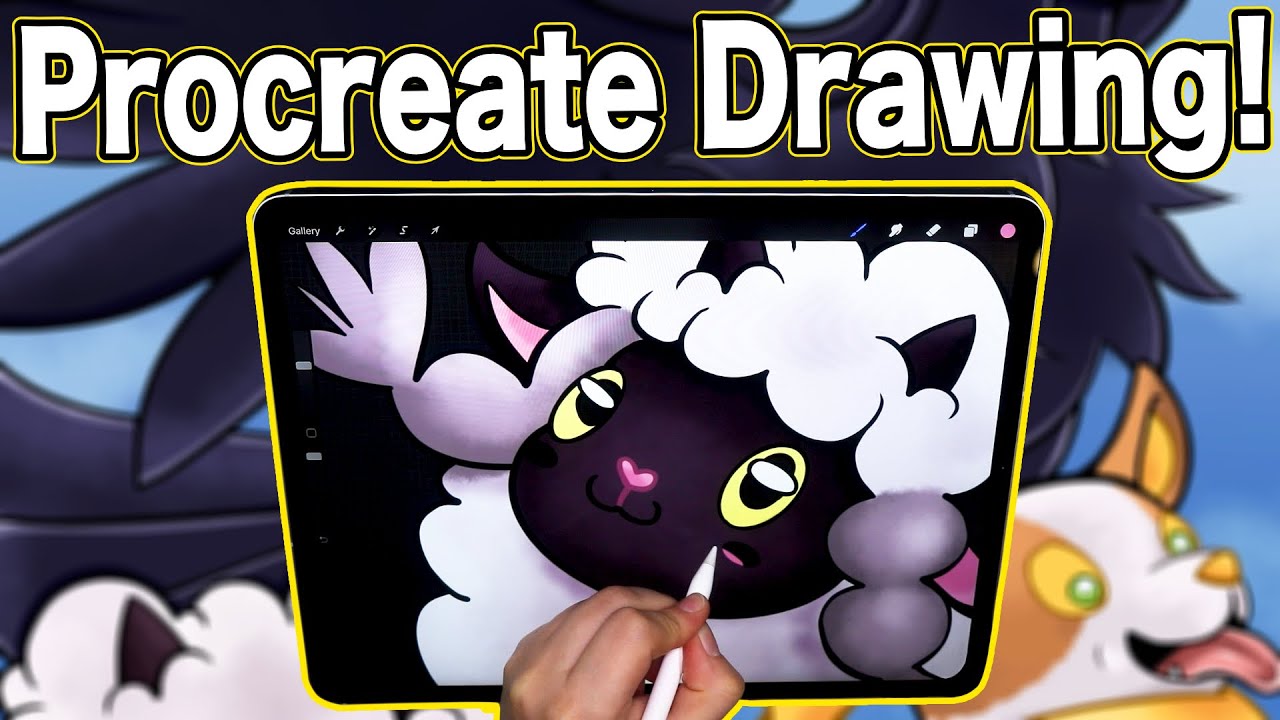 Drawing The NEW Pokemon WOOLOO YAMPER & CORVIKNIGHT! - Procreate ...