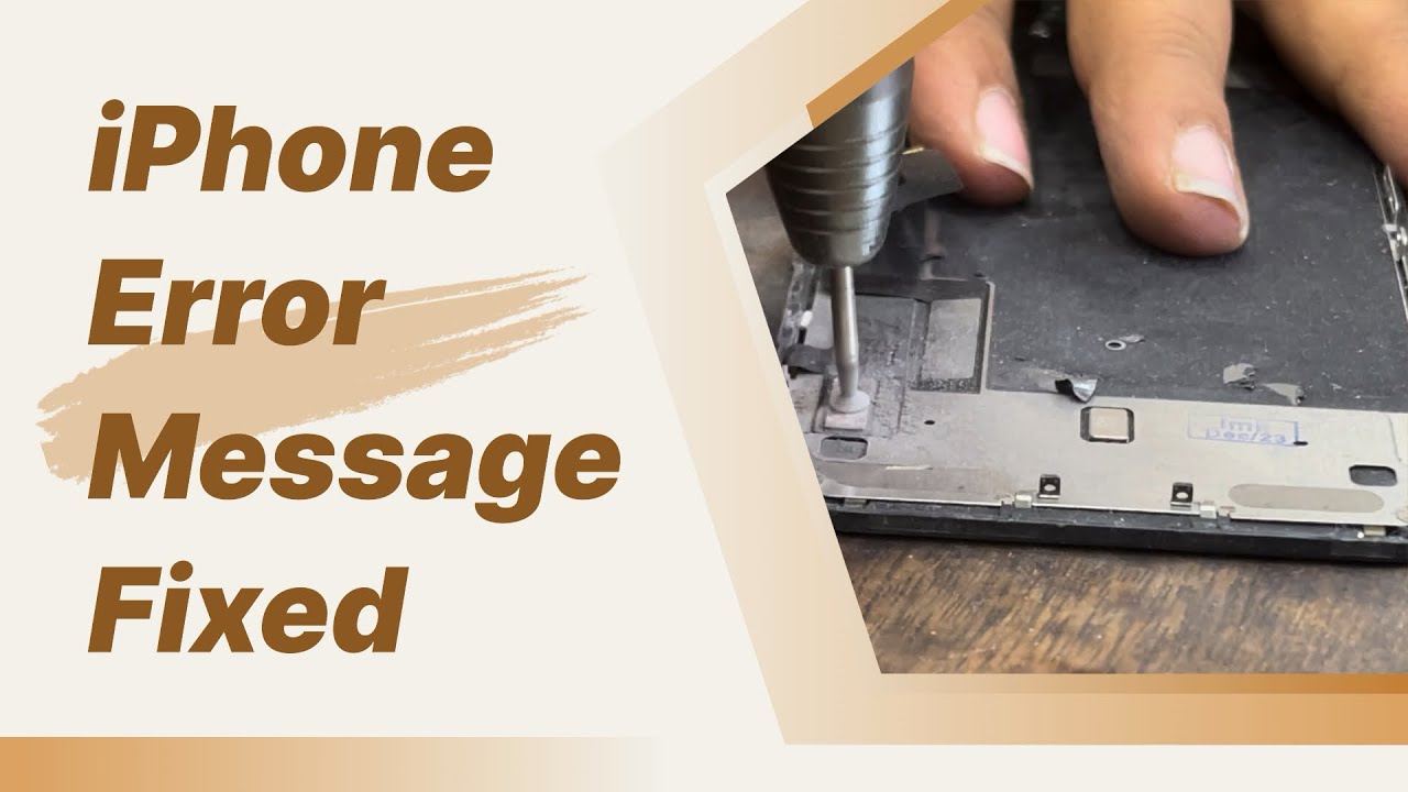 HOW TO FIX #iphone IMPORTANT DISPLAY MESAGE |REPAIR TAMIZHA|. - YouTube