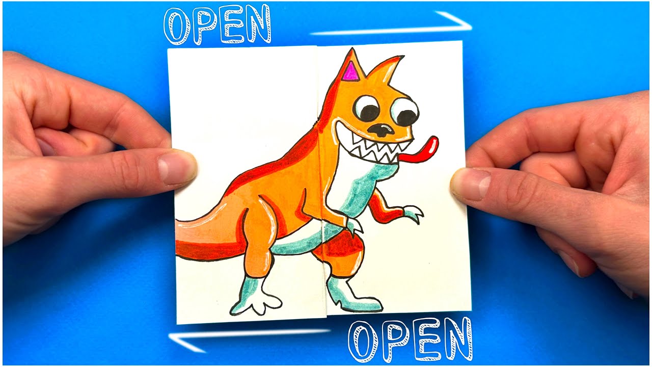 Drawing New Bosses from Garten of Banban Fire Pickles, Kitty Saurus ...